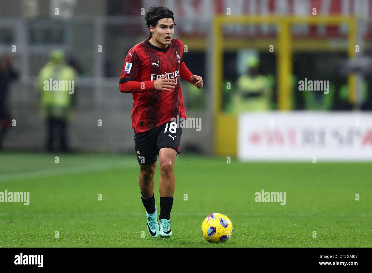 Milano, Italy. 04th Nov, 2023. Luka Romero of Ac Milan in action during ...