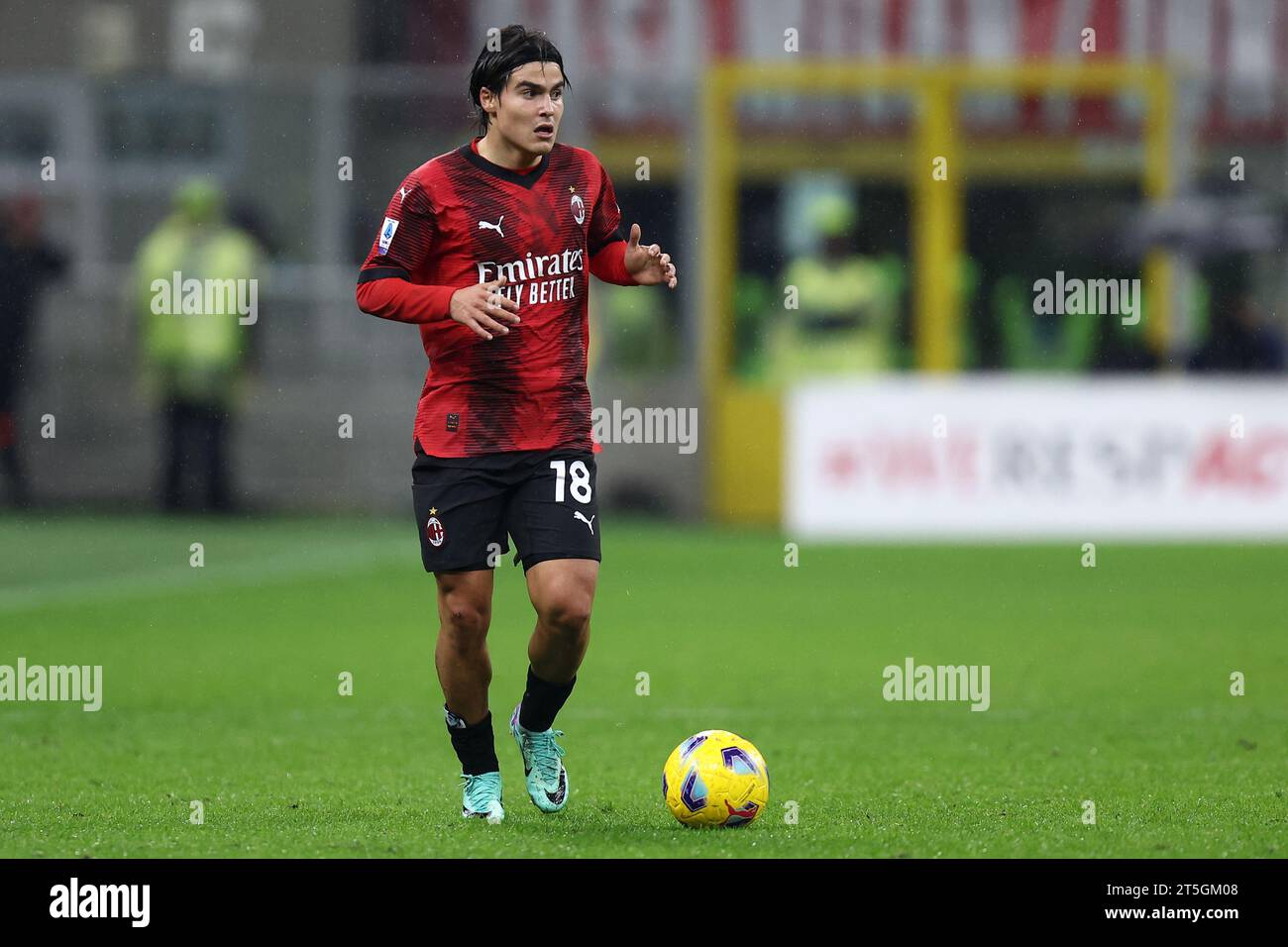 Milano, Italy. 04th Nov, 2023. Luka Romero of Ac Milan in action during ...