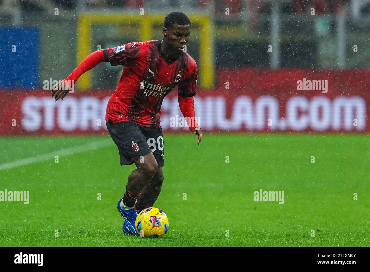 Milan, Italy. 04th Nov, 2023. Yunus Musah of AC Milan seen in action during Serie A 2023/24 ...