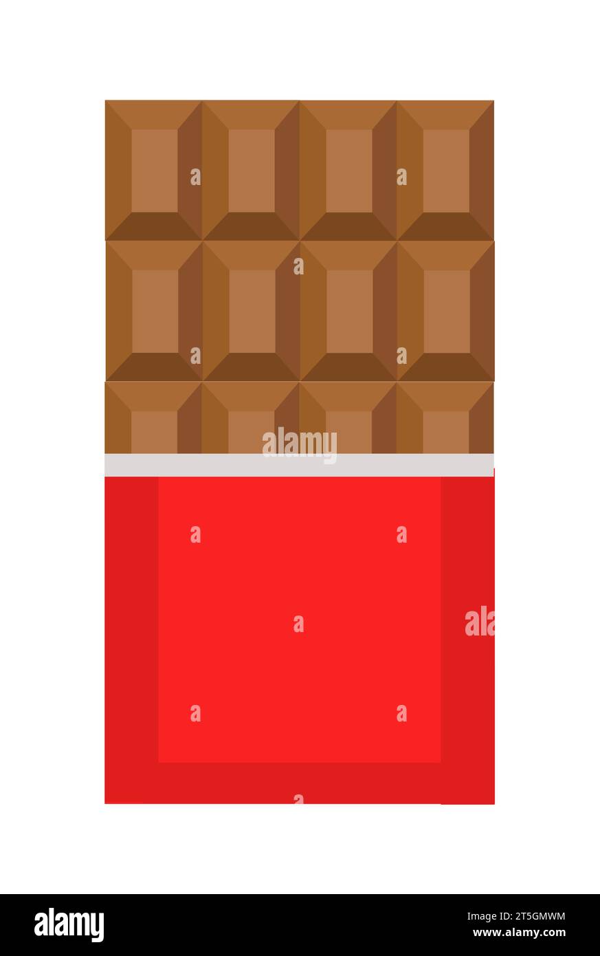 chocolate bar vector illustration Stock Vector Image & Art - Alamy