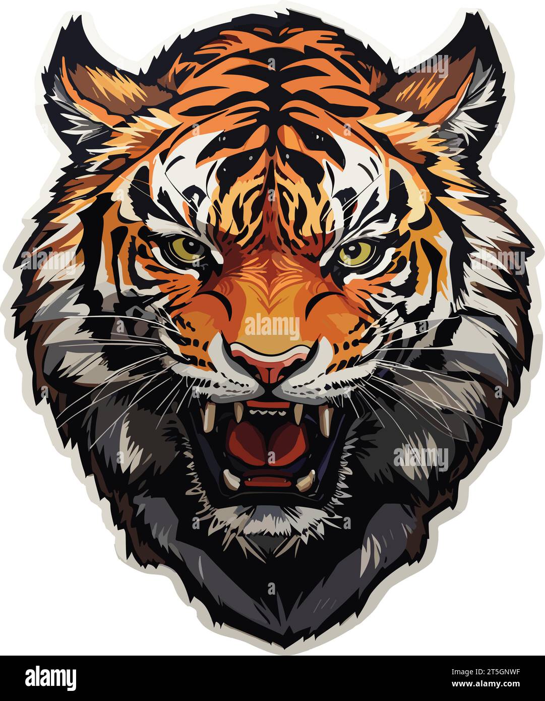 Tiger head tattoo hi-res stock photography and images - Alamy