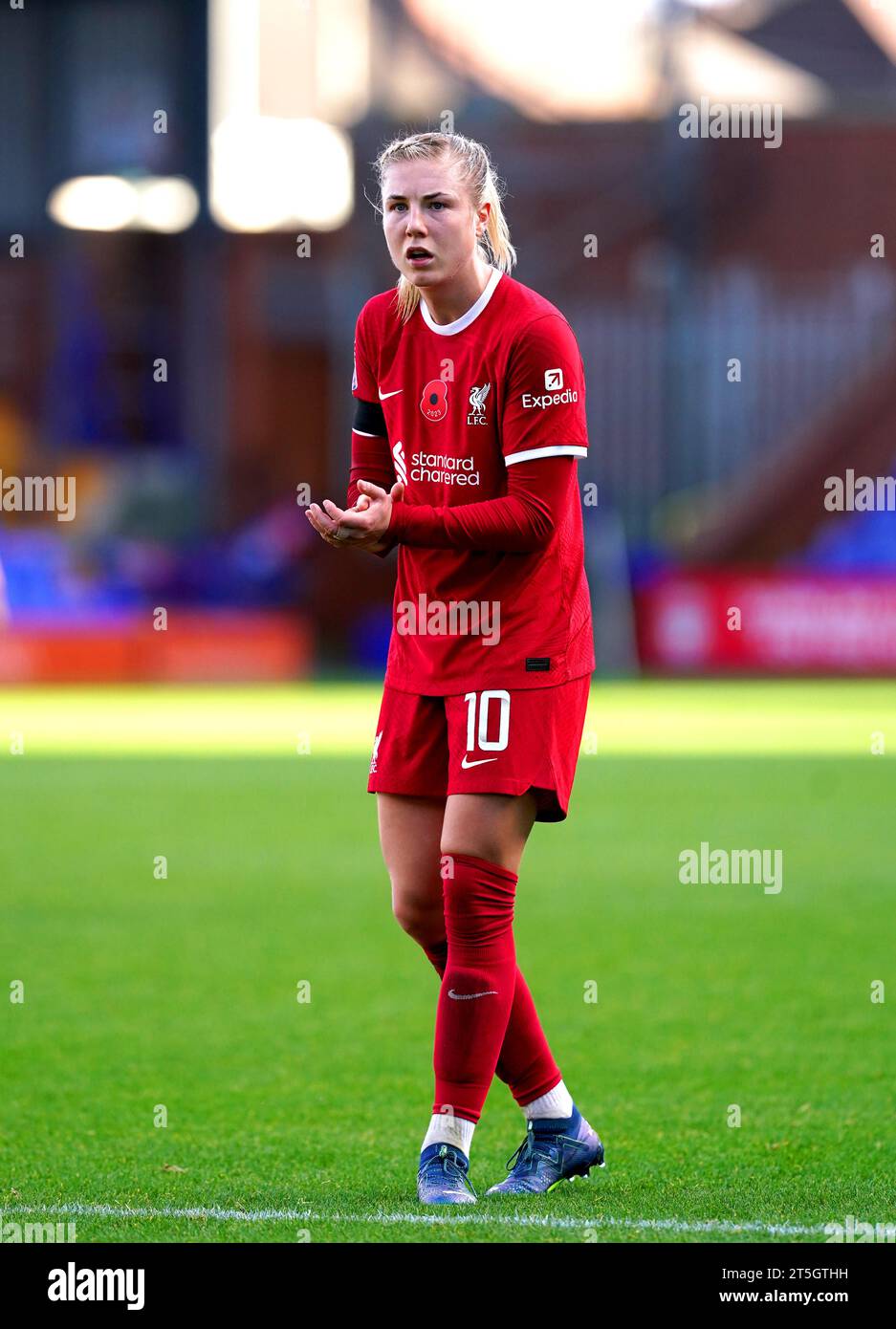 Liverpool's Sophie Roman Haug during the Barclays Women's Super League ...