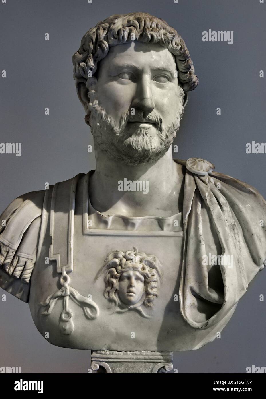 Cuirassed bust of Hadrian, Farnese Collection 2nd century AD from the ...