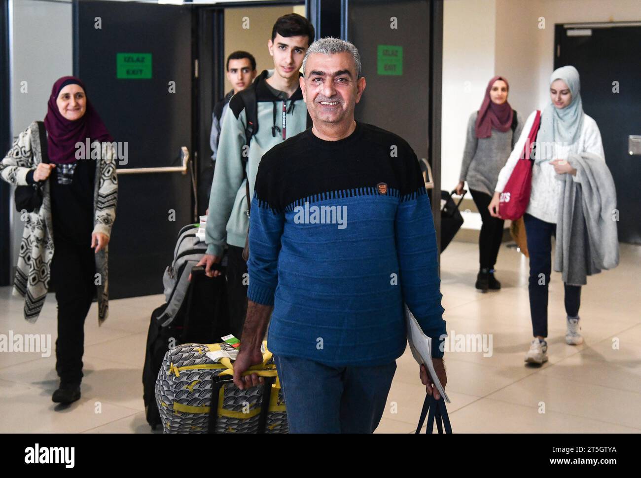 Croatian citizens evacuated from Gaza arrived at the Zagreb airport ...