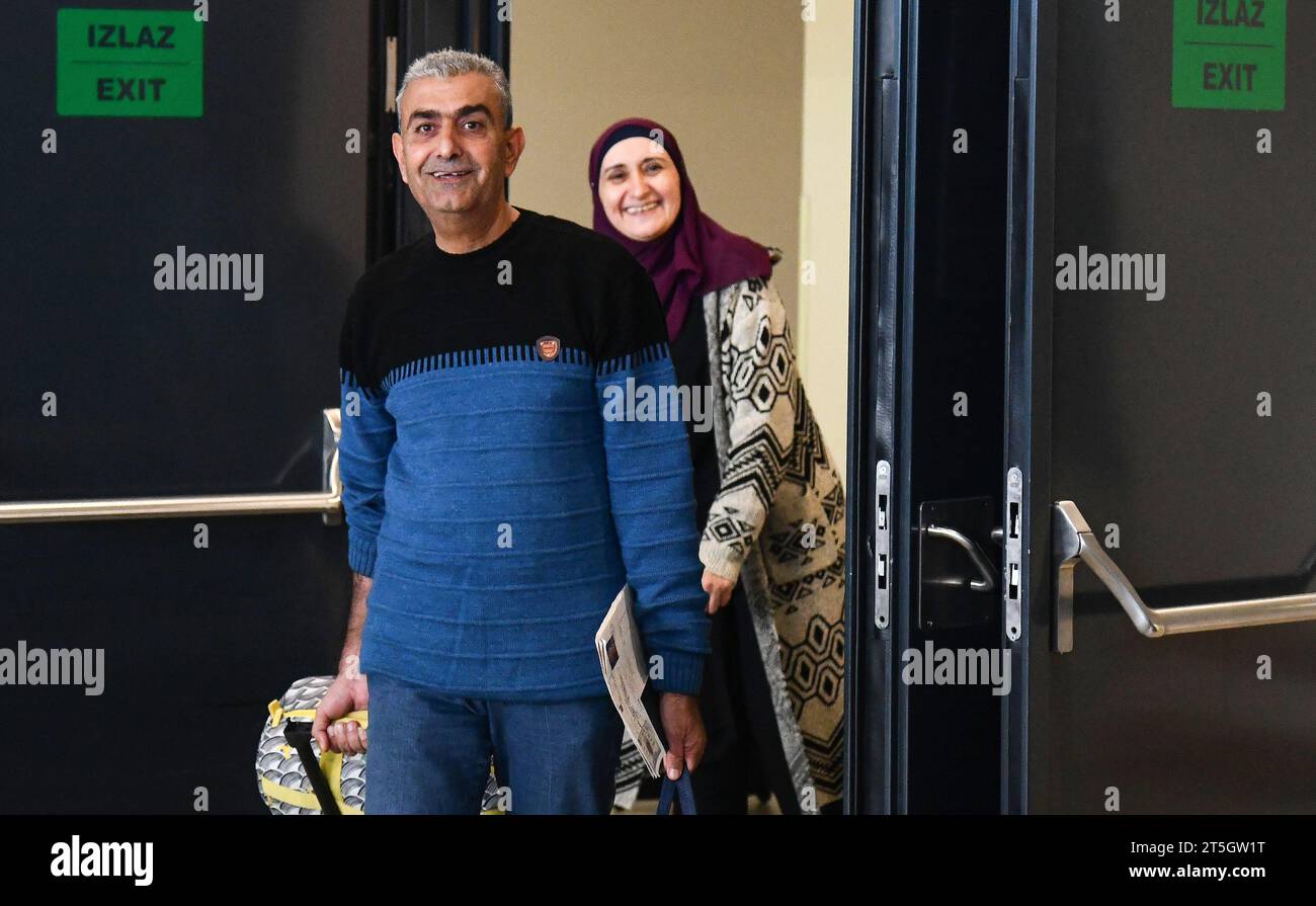Croatian citizens evacuated from Gaza arrived at the Zagreb airport ...