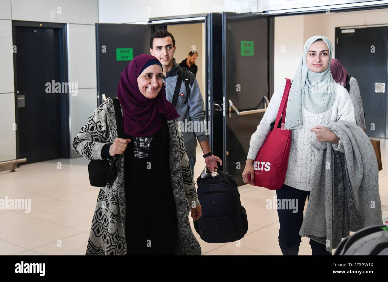 Croatian citizens evacuated from Gaza arrived at the Zagreb airport ...