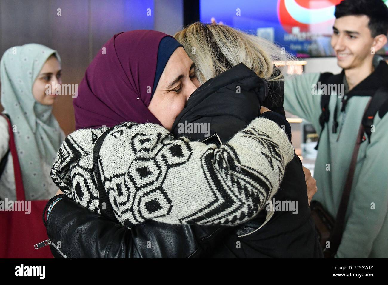 Croatian citizens evacuated from Gaza arrived at the Zagreb airport ...