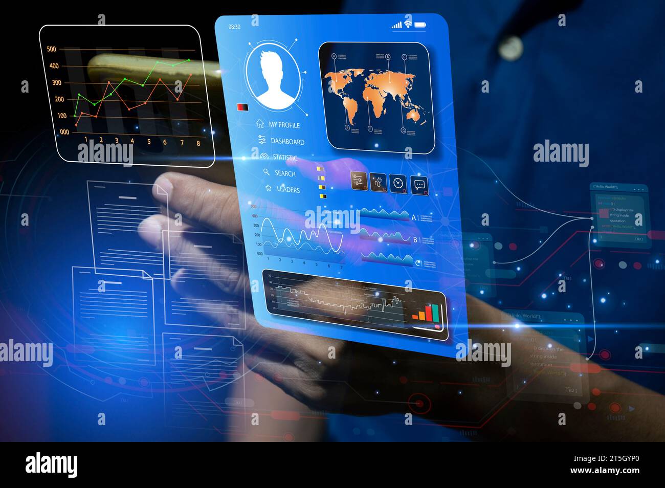 Concept of personal data verification, human resource management, HR ...