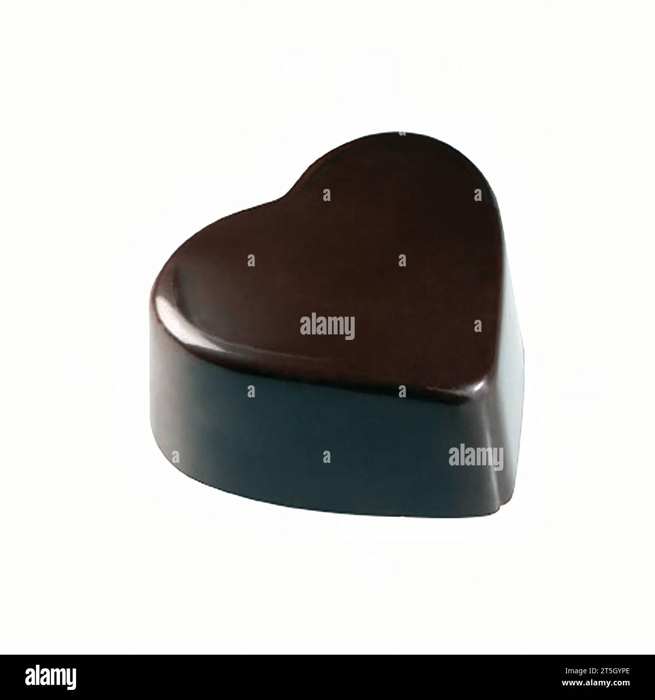 Heart shaped chocolate candy isolated over transparent background ...