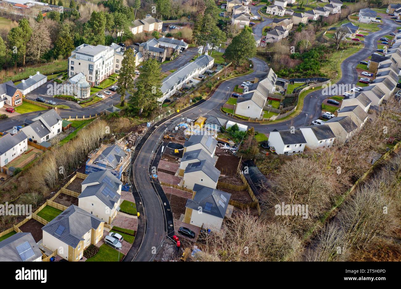 New housing development building houses for increased demand in rural ...