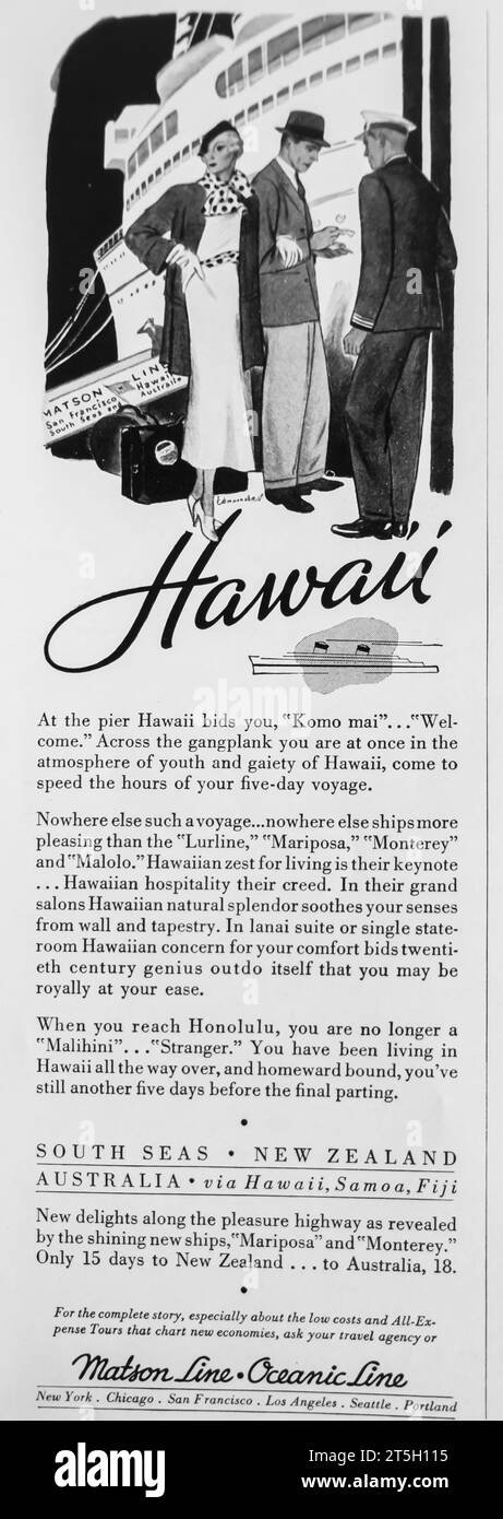 Hawaii ad culture hi-res stock photography and images - Alamy