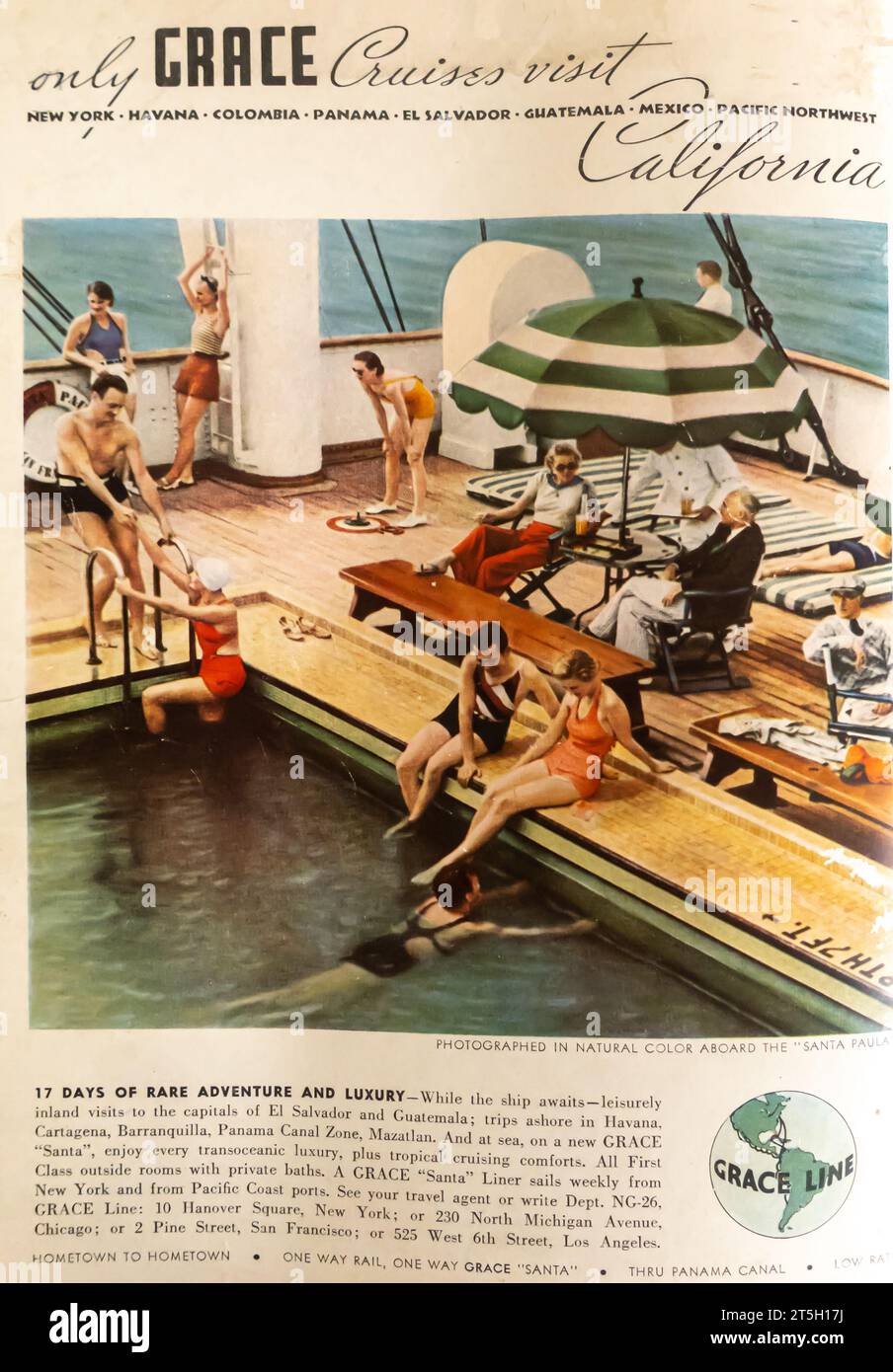 Grace line cruise hi-res stock photography and images - Alamy