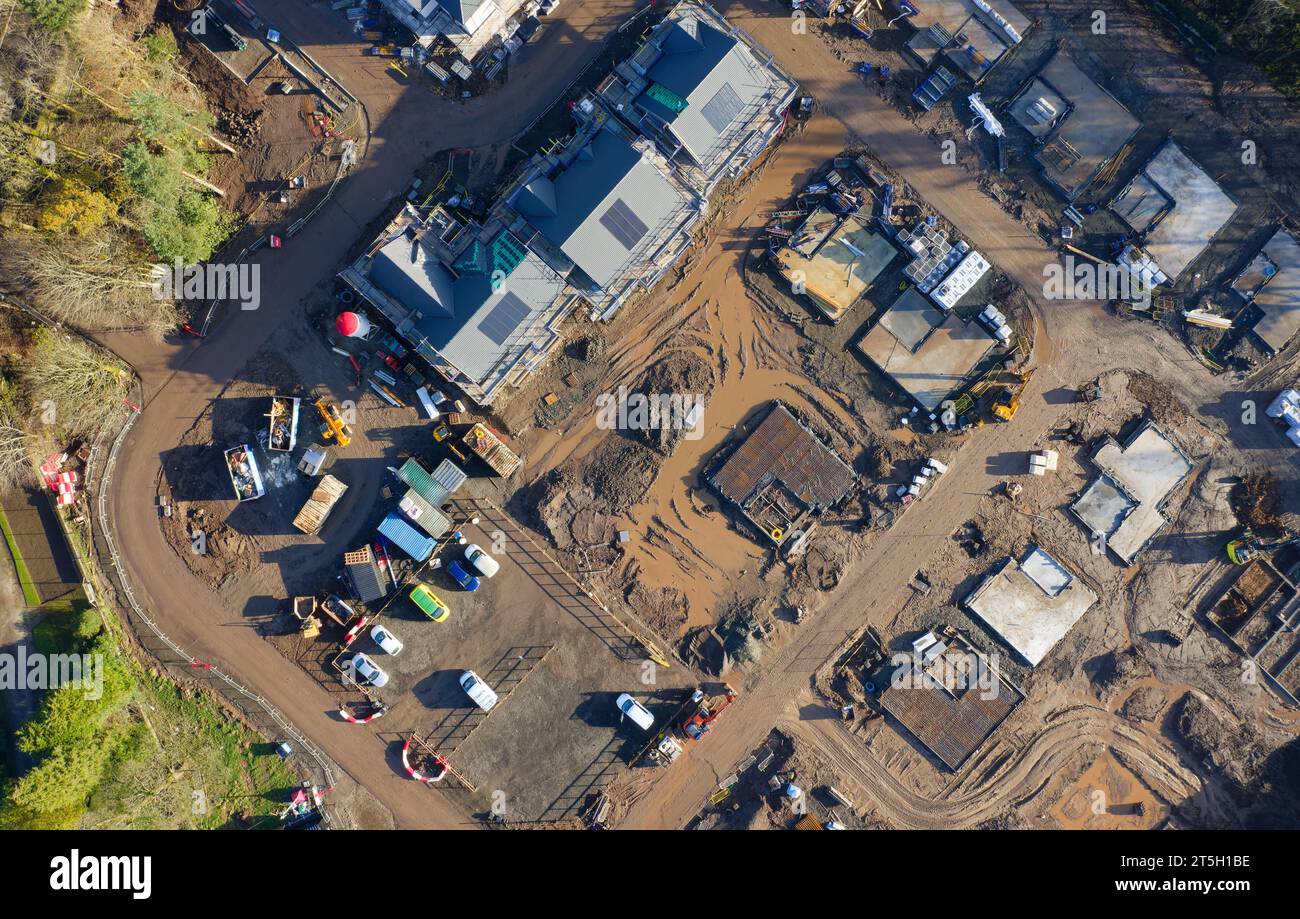 New housing development building houses for increased demand in rural ...