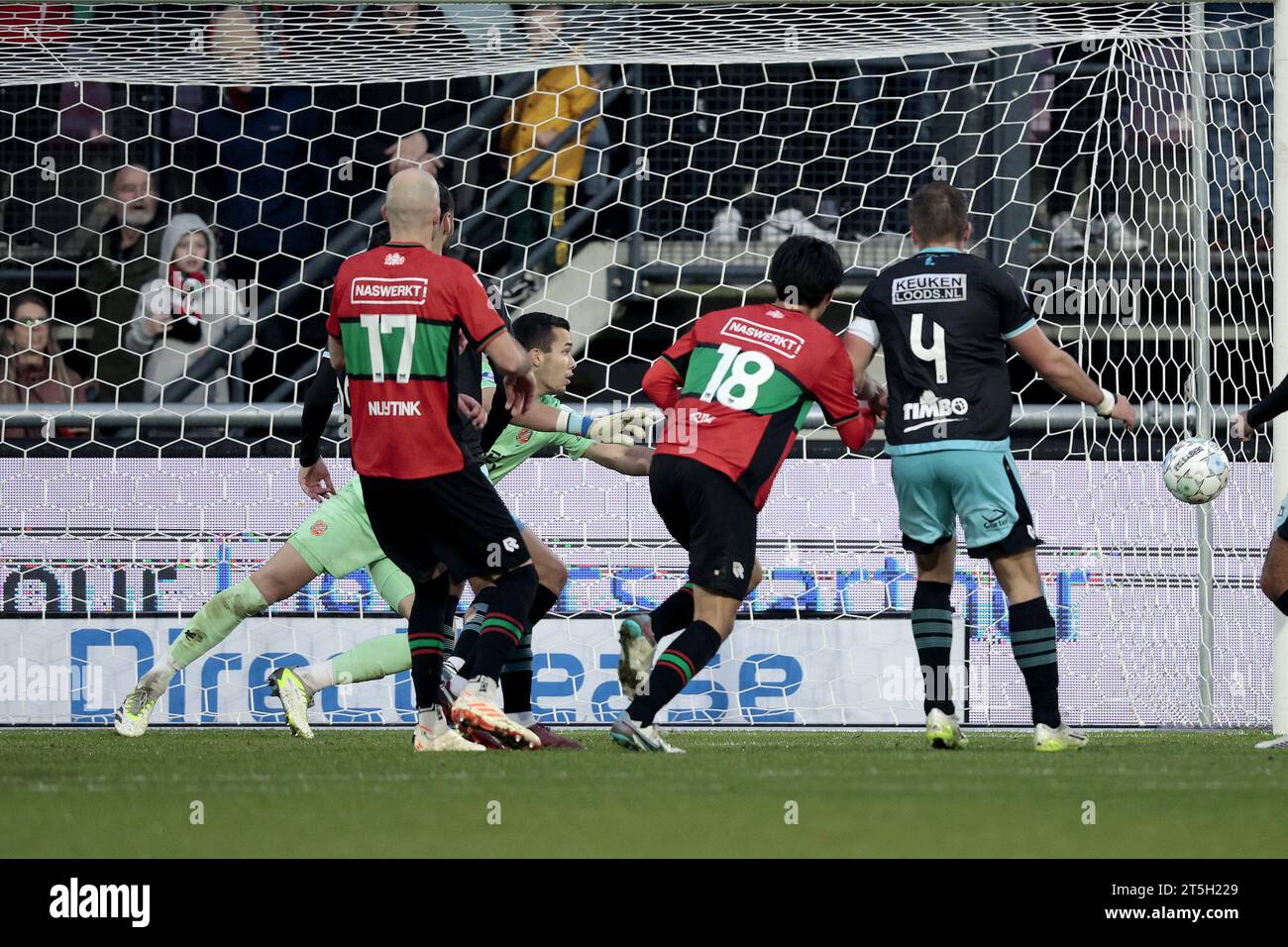 NIJMEGEN - Koki Ogawa of NEC Nijmegen scores during the Dutch ...