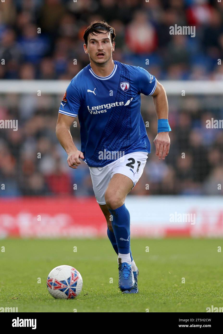 Chesterfield's Ashley Palmer in action during the Emirates FA Cup first ...