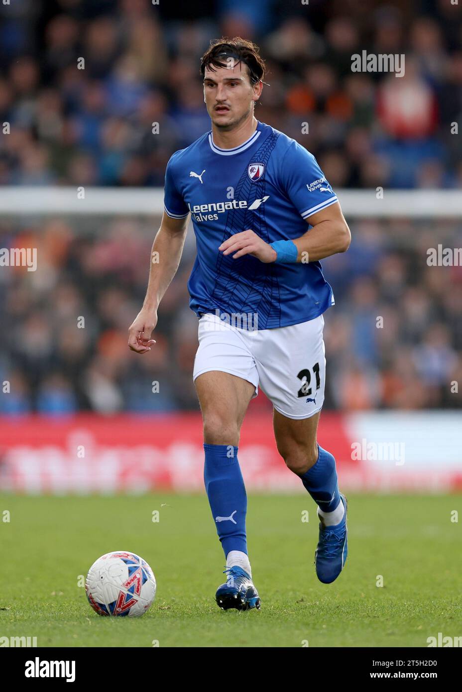 Chesterfield's Ashley Palmer in action during the Emirates FA Cup first ...