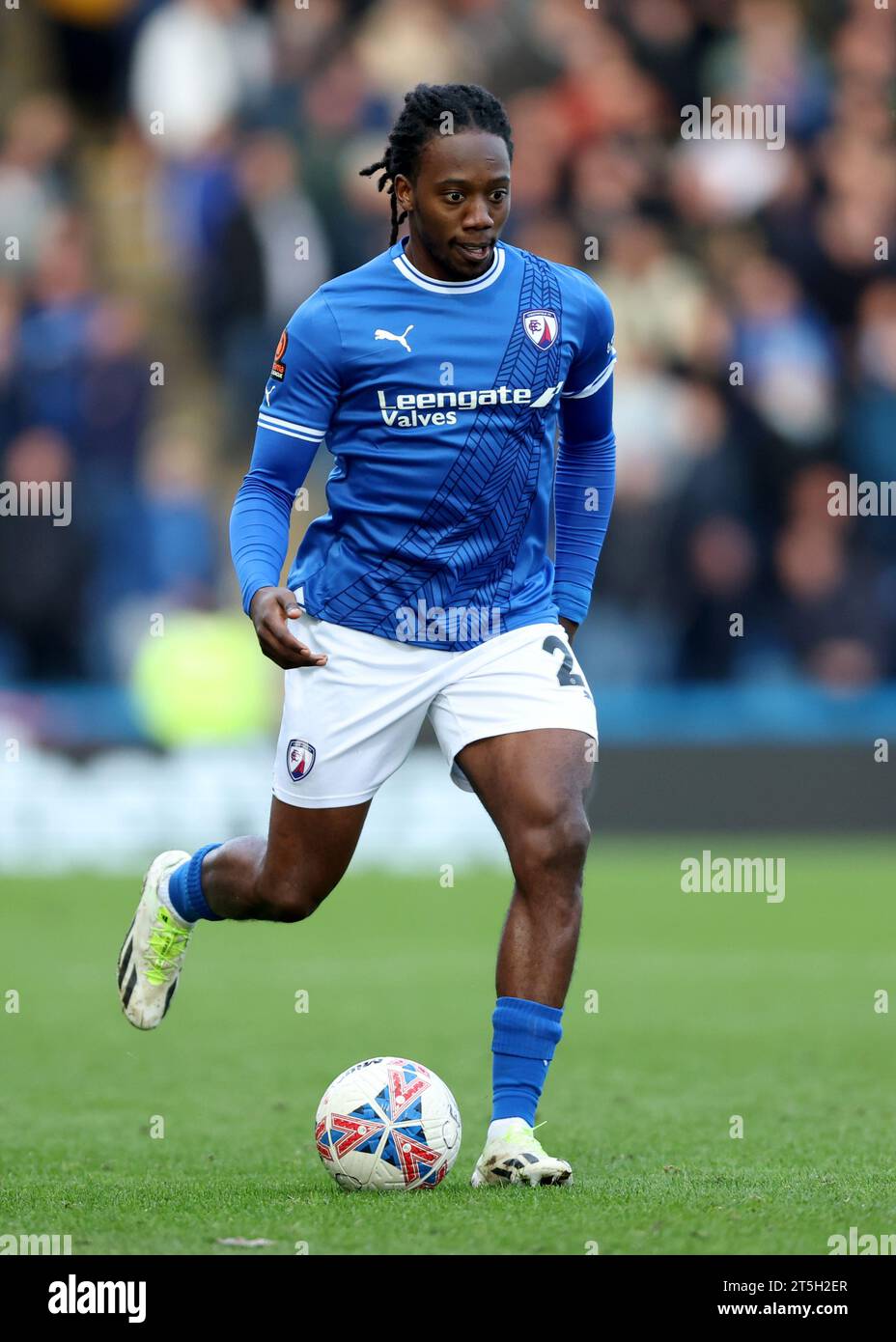 Chesterfield's Ryheem Sheckleford in action during the Emirates FA Cup ...