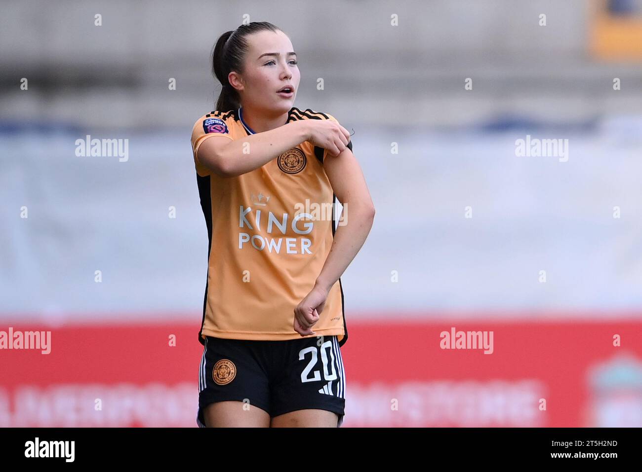 Birkenhead, UK. 5th Nov, 2023. Missy Goodwin of Leicester City ...