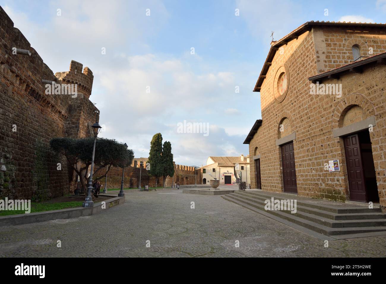 Rocca, fortress seat of the Etruscan Museum and church of Santa Maria ...