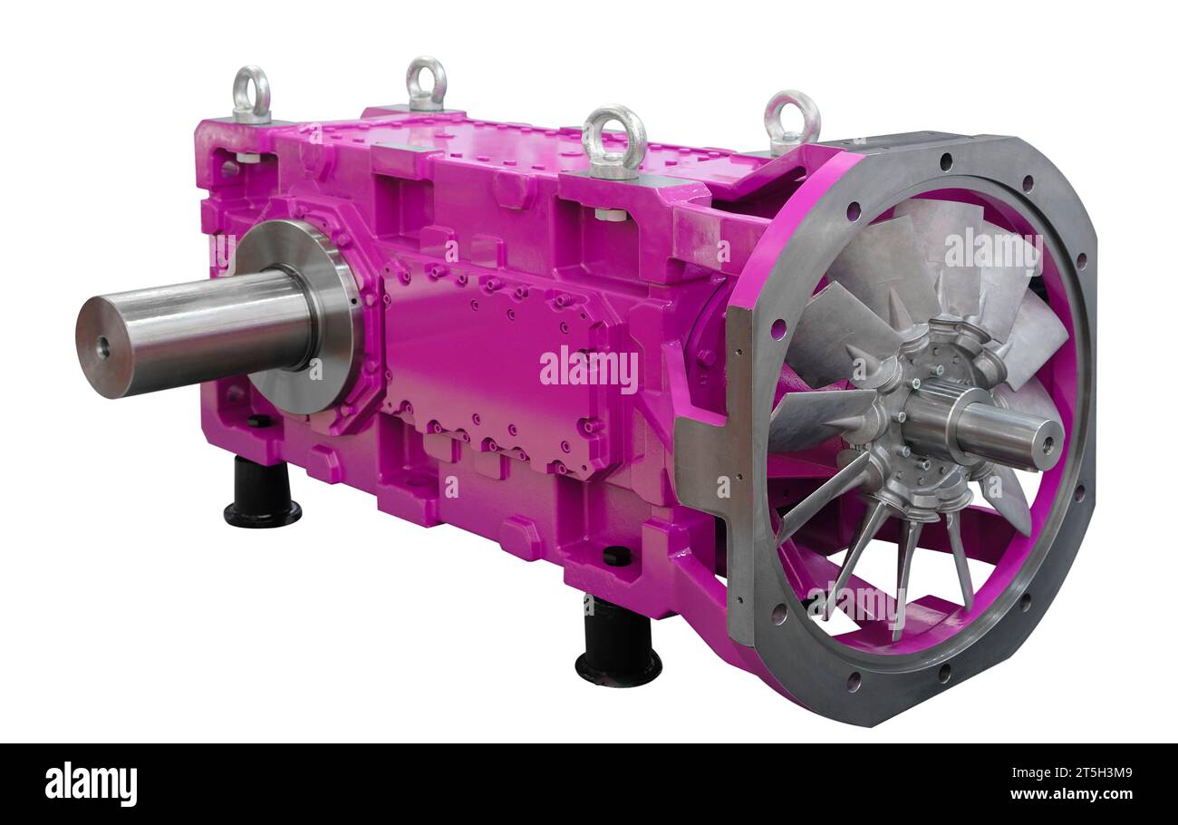 Gear speed reducer isolated on white, Reducer gearbox close up on white ...