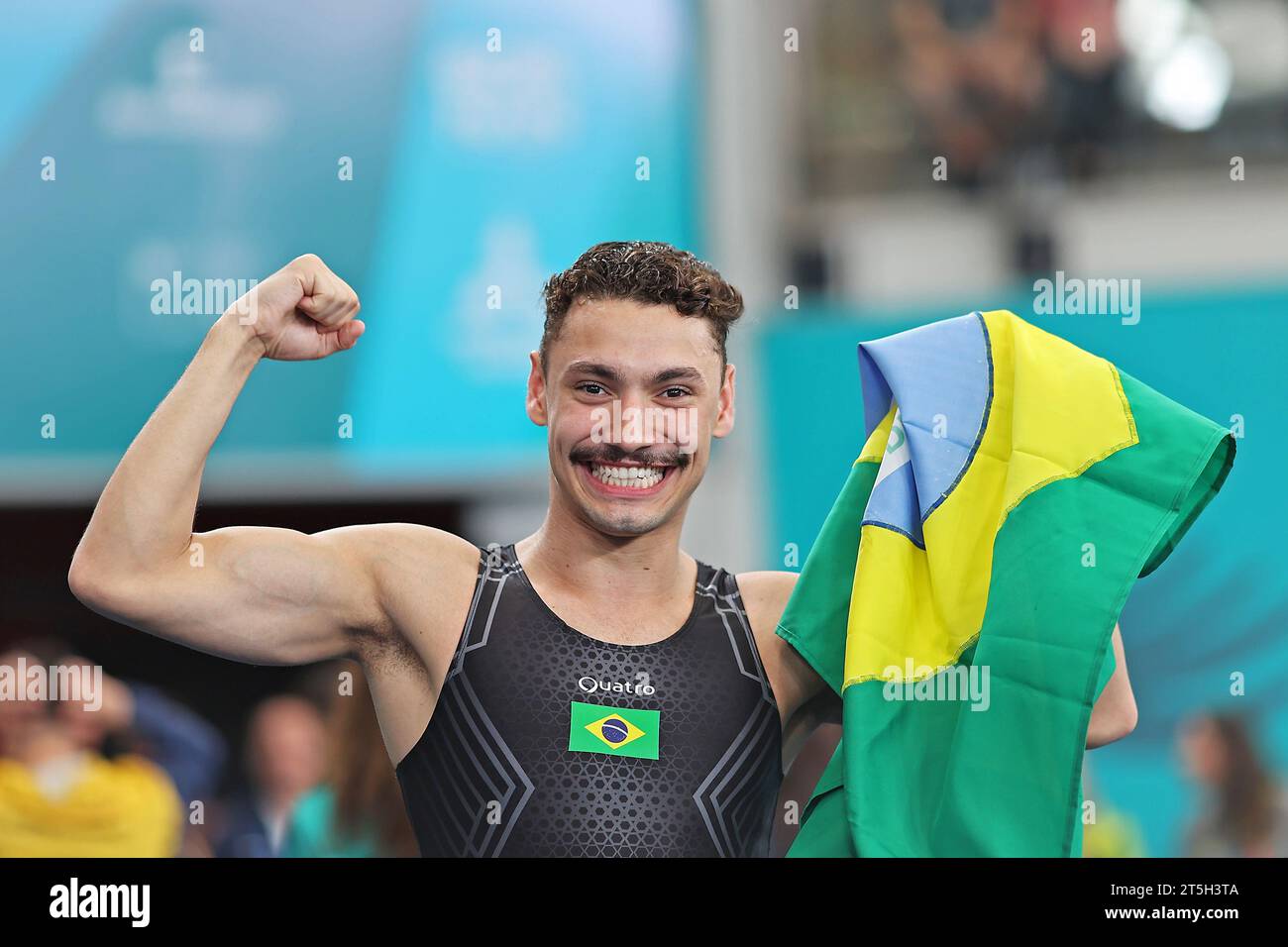 Santiago, Chile. 04th Nov, 2023. Silver medalist Brazil's Rayan Victor ...