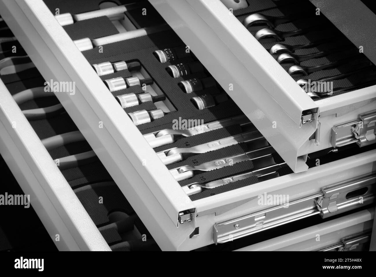 Hardware toolkit with many different garage equipment. Automobile fix ...