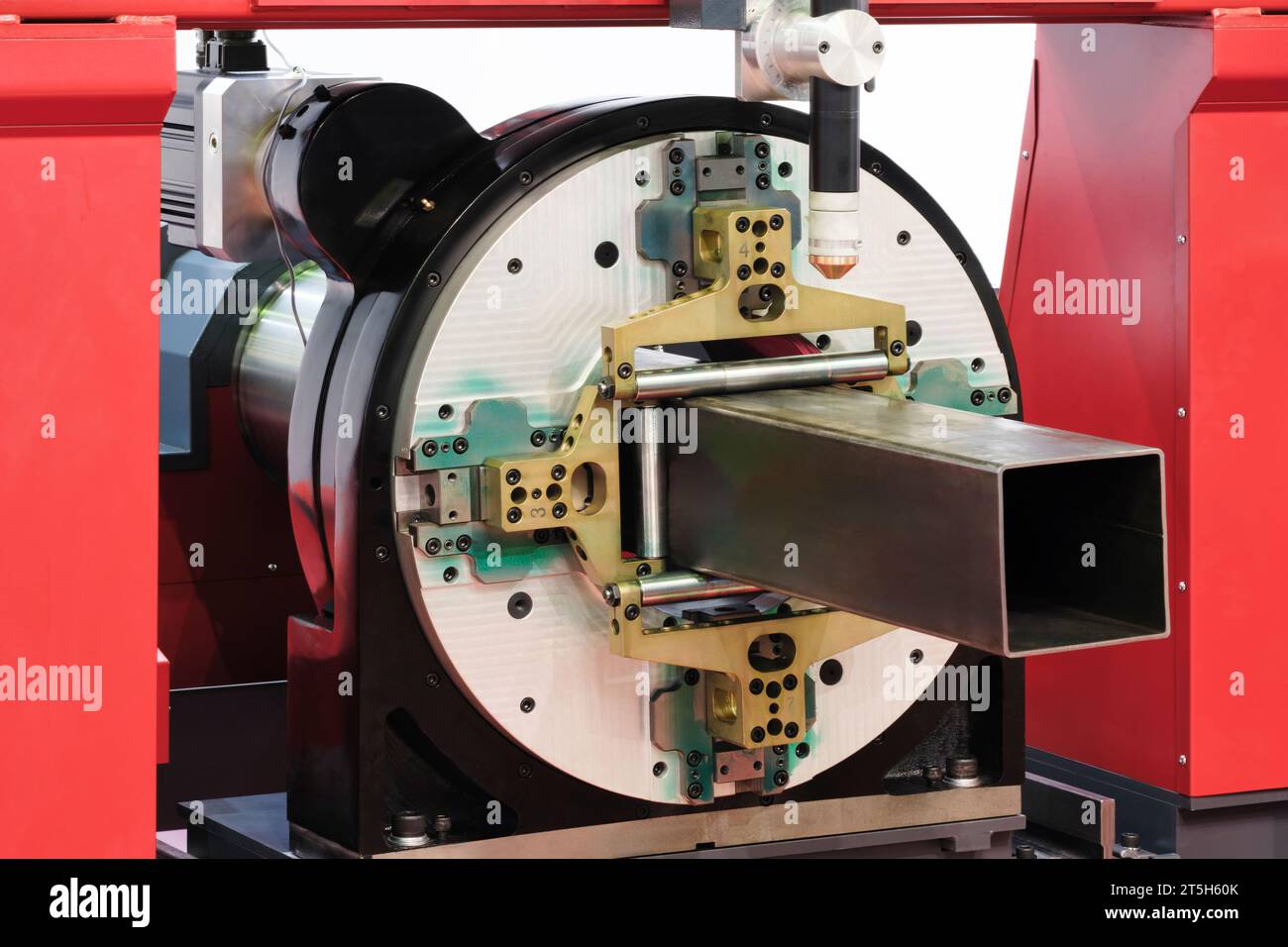 Industrial laser metal cutting machine, industrial technology concept ...