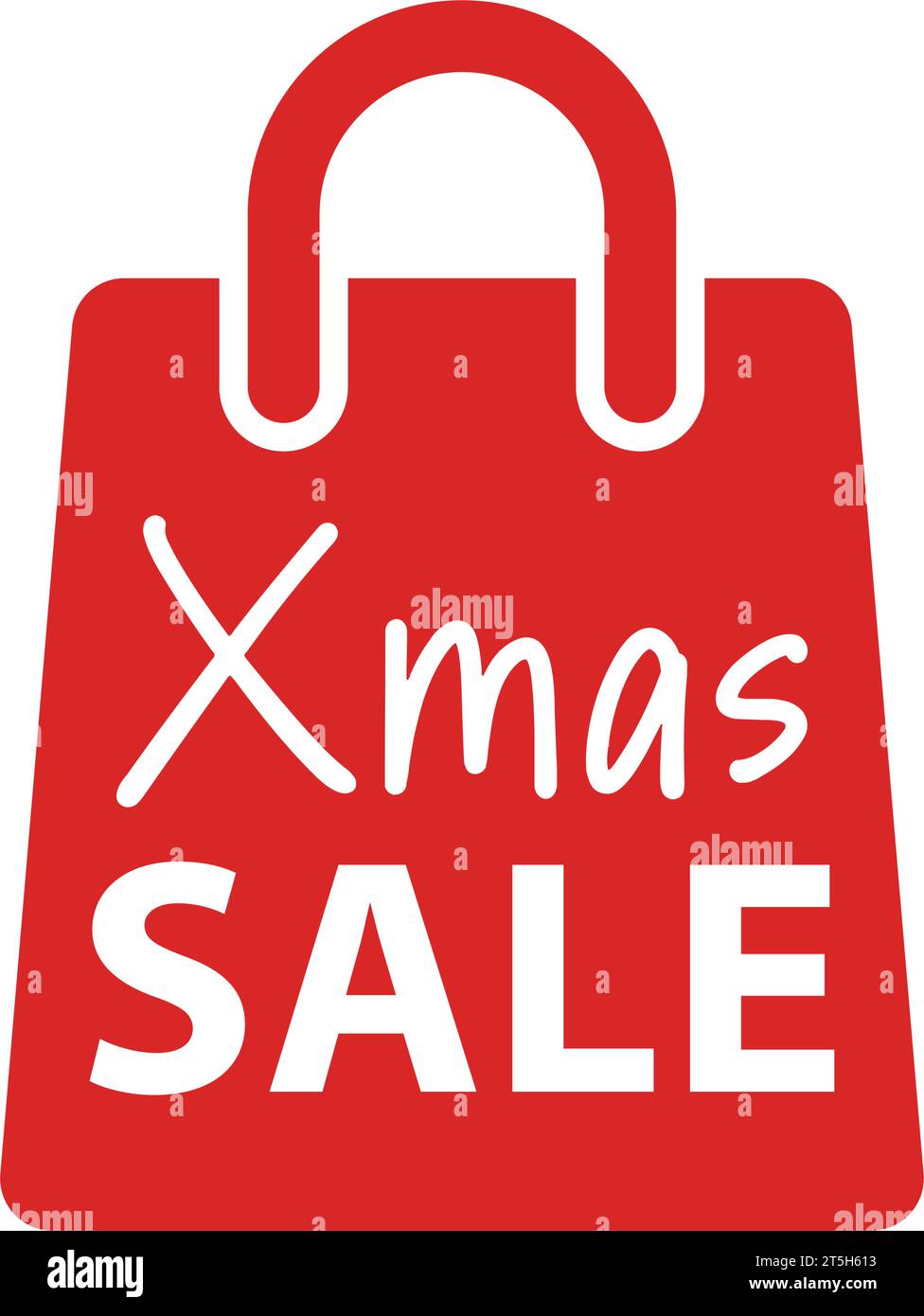 Red christmas shopping bag Stock Vector Images - Alamy