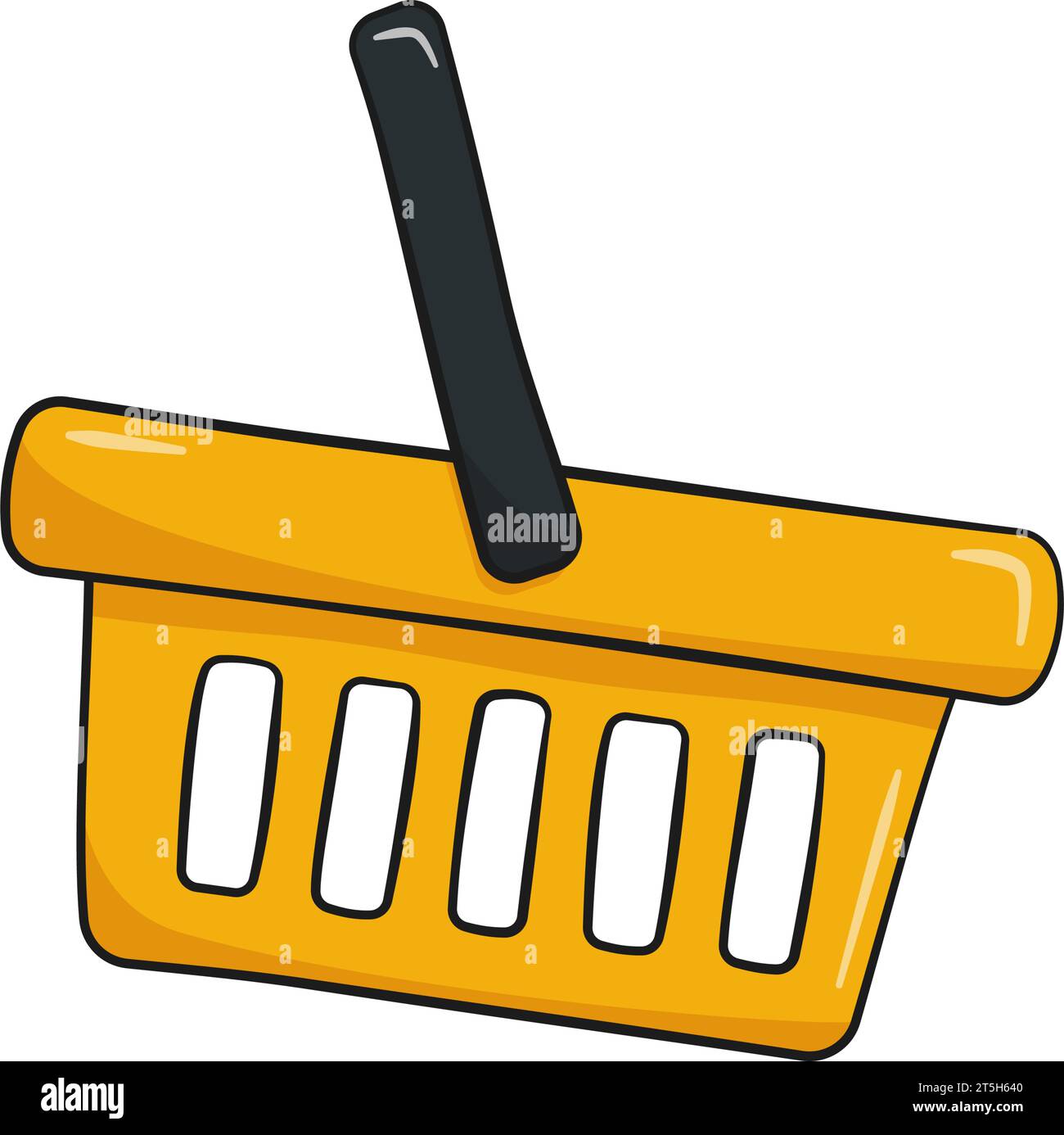 Grocery basket vector vectors hi-res stock photography and images - Alamy