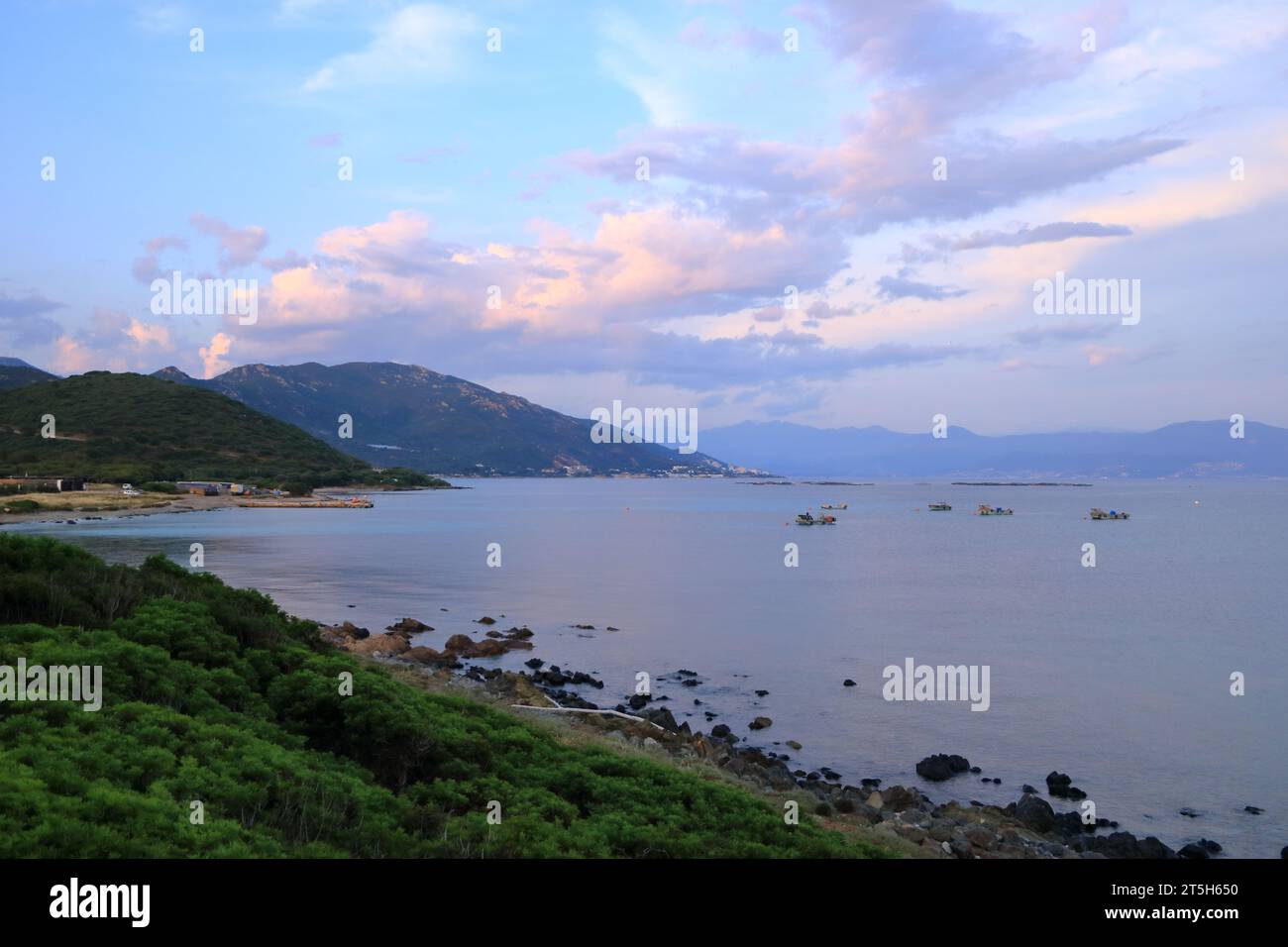 Stunning Corsica coastline with rocky beach near Ajaccio, Corsica ...