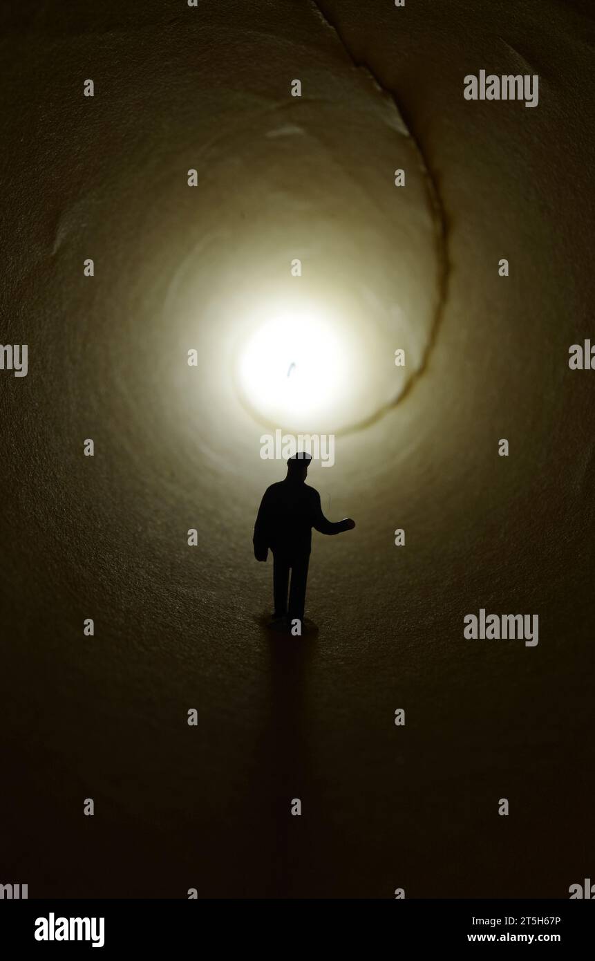 On the final path into the light Stock Photo - Alamy