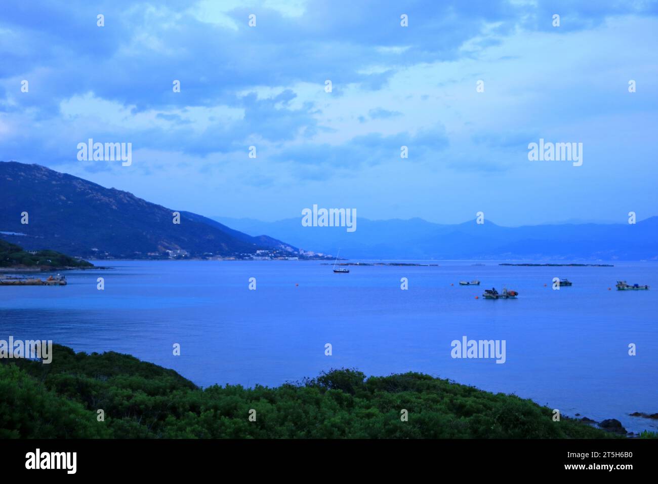 Stunning Corsica coastline with rocky beach near Ajaccio, Corsica ...