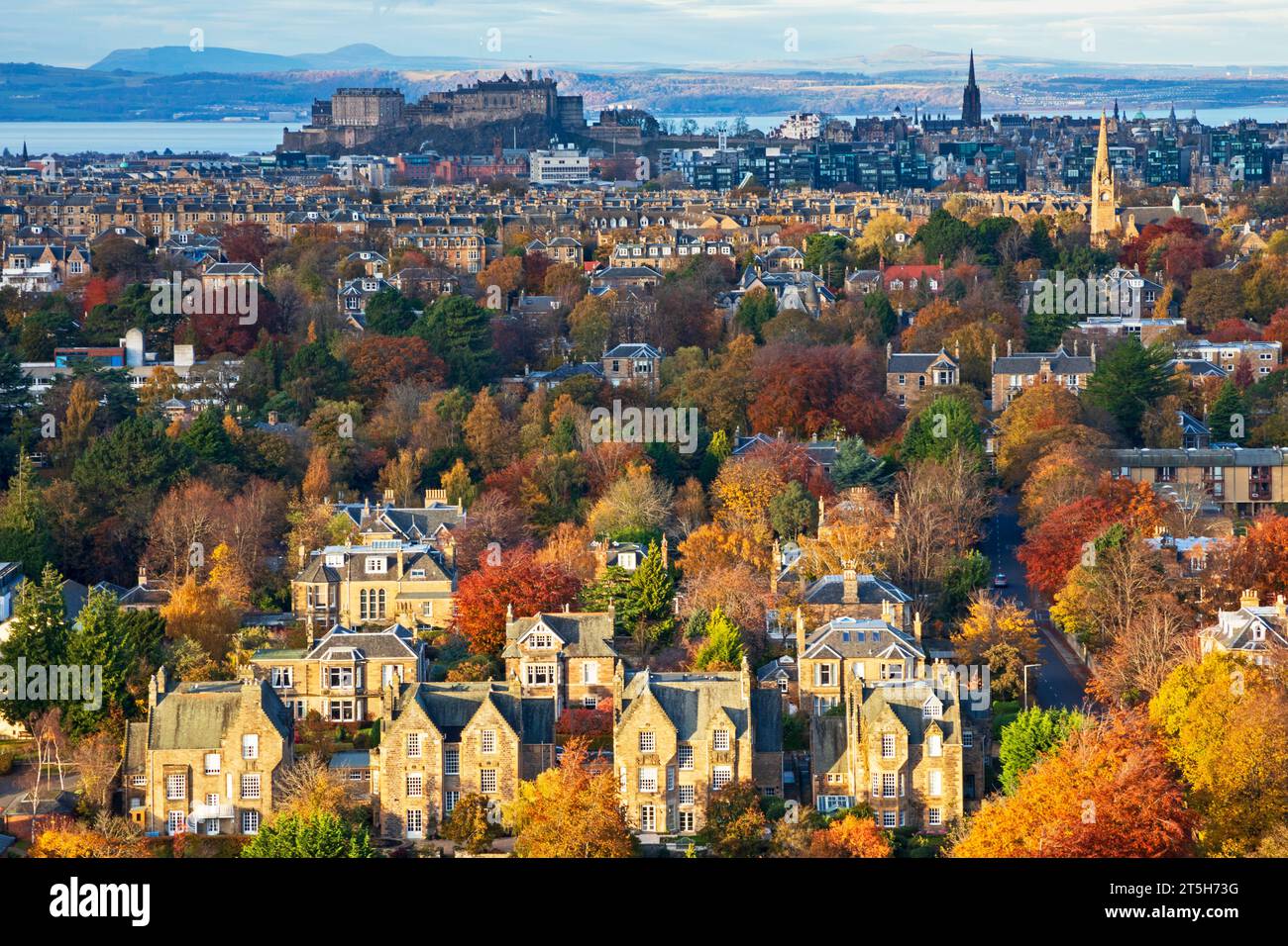 Edinburgh, Scotland, UK. 5th November 2023. View from Blackford Hill ...