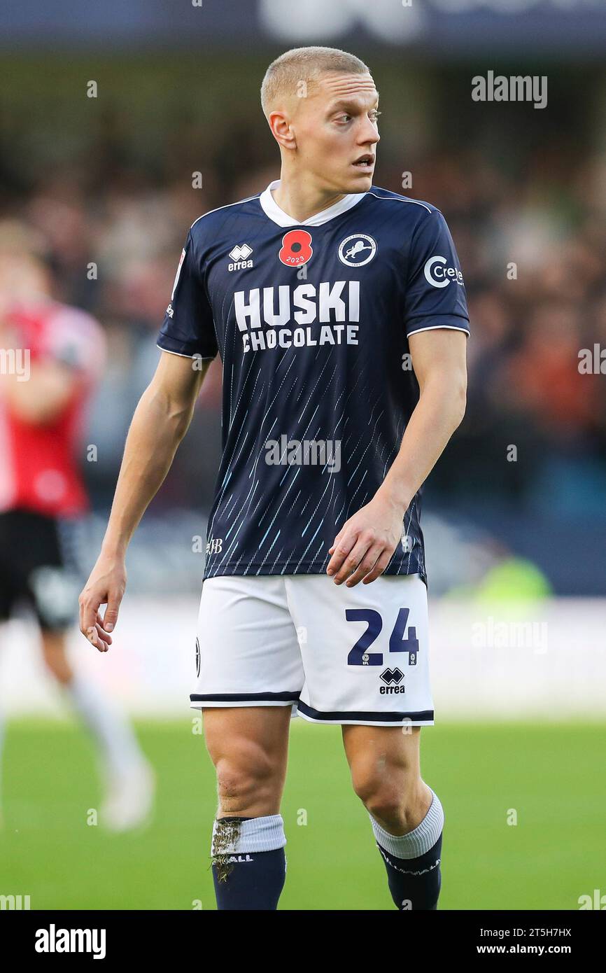 London, UK. 04th Nov, 2023. Millwall defender Casper de Norre (24 ...