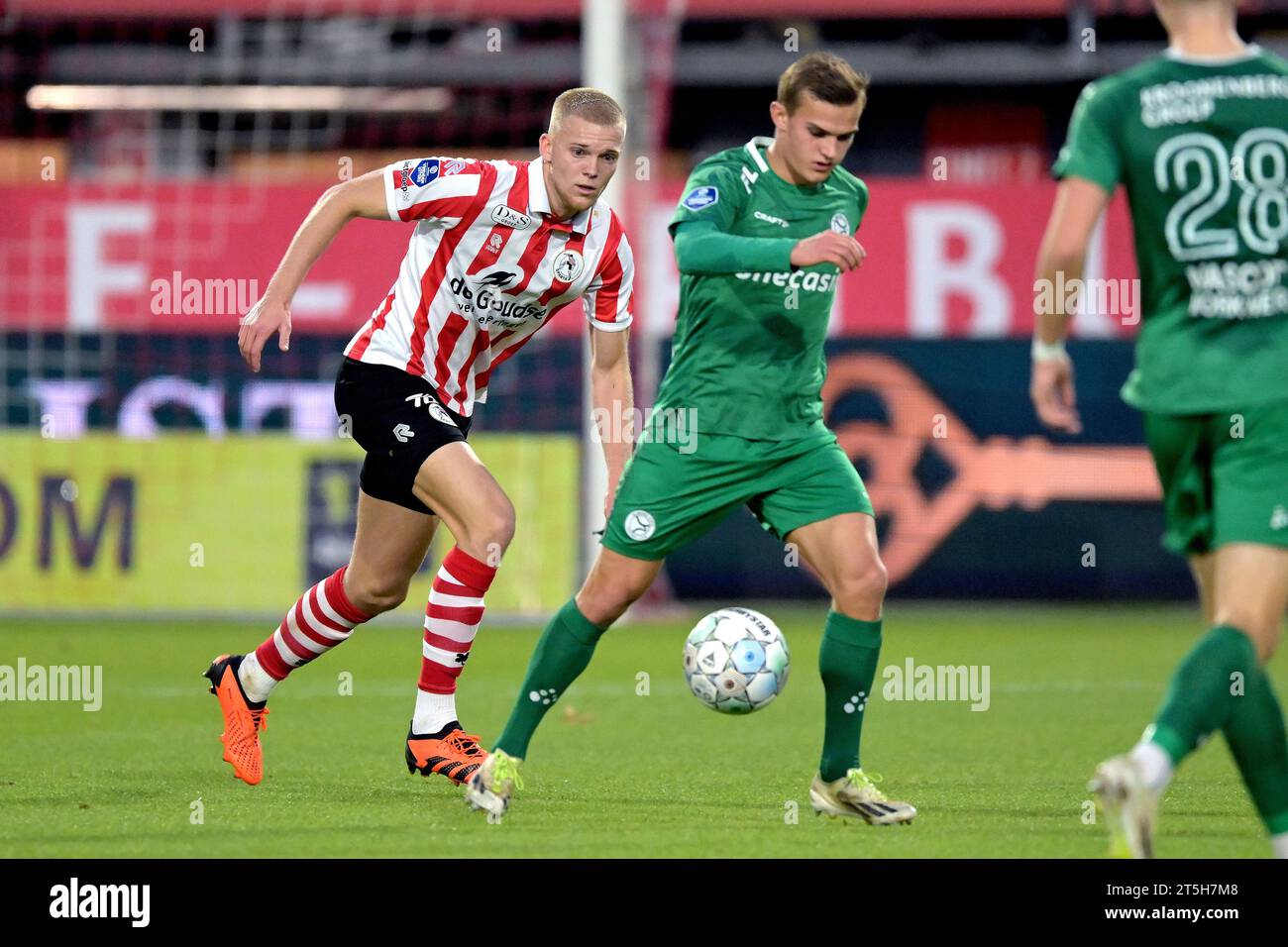 ROTTERDAM - (l-r) Tijs Velthuis of Sparta Rotterdam, Kornelius Normann ...