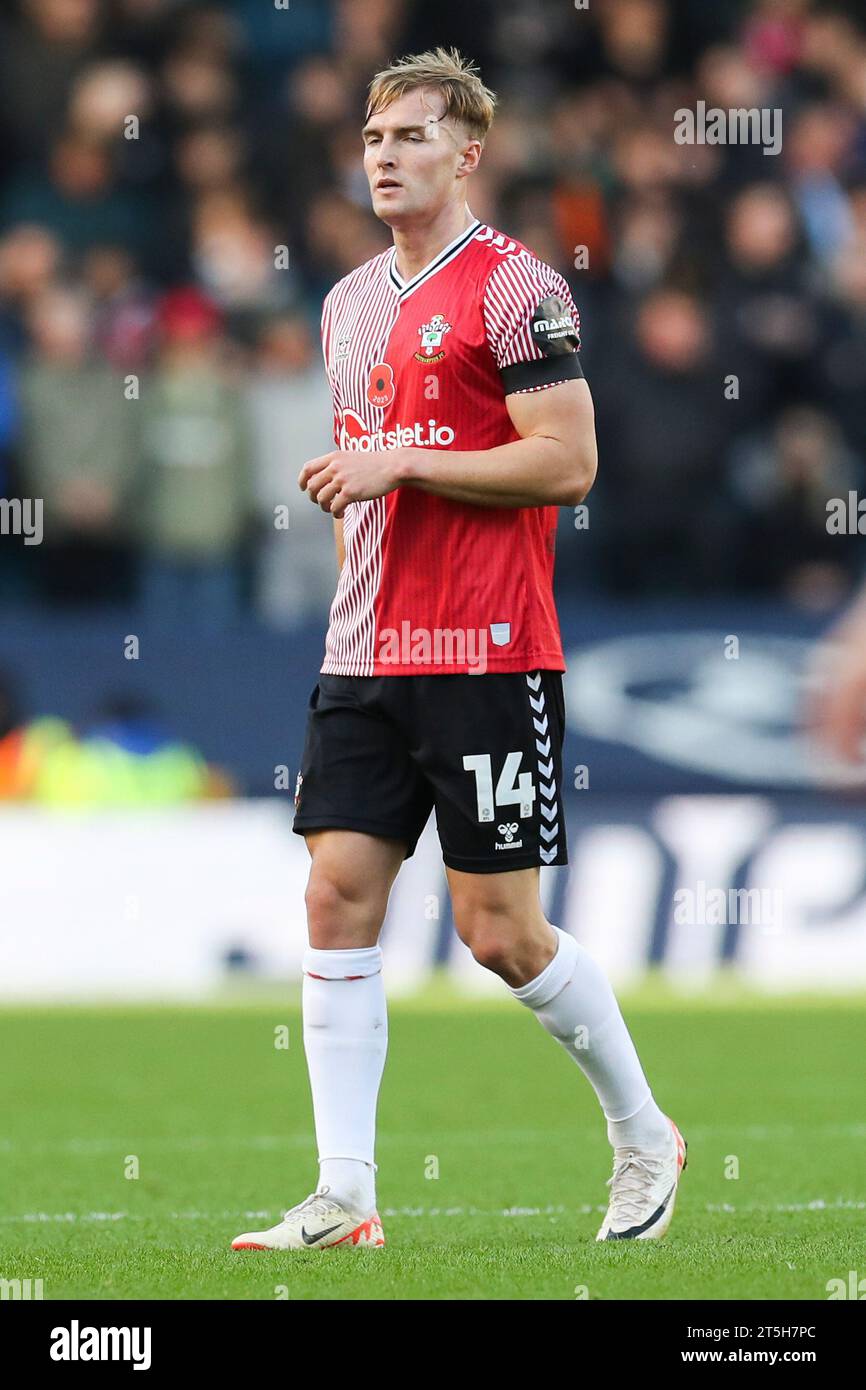 London, UK. 04th Nov, 2023. Southampton defender James Bree (14) during ...