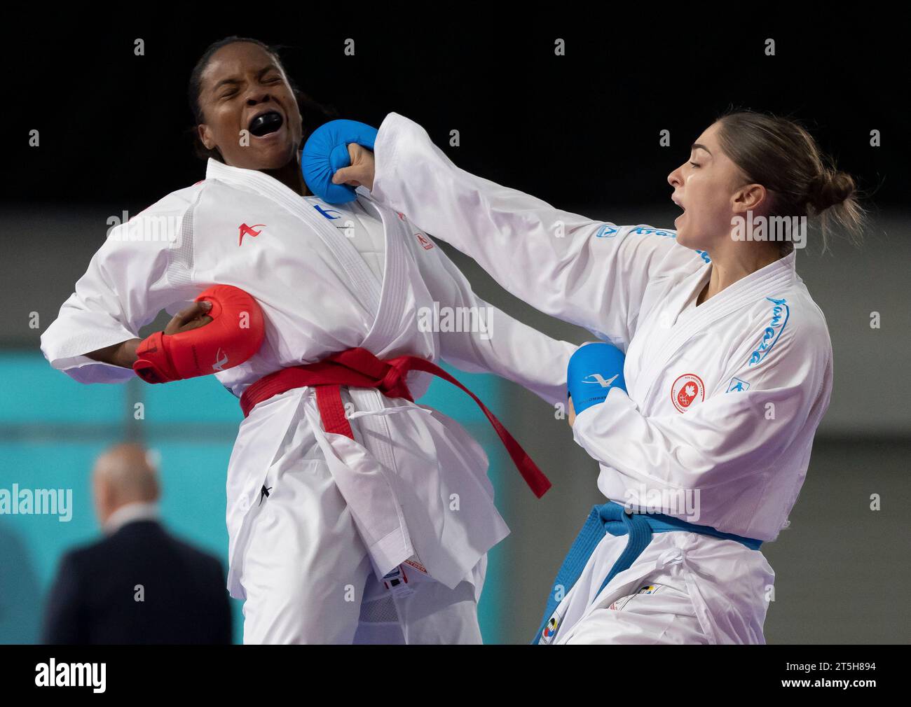 Santiago, Chile. 05th Nov, 2023. Canada's Melissa Bratic (right) and ...