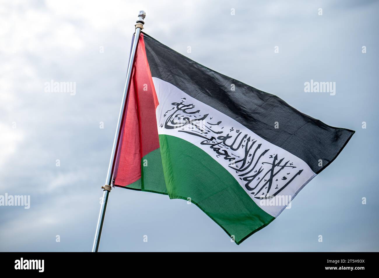 Washington, DC - 11-4-2023: Palestine Flag at Pro-Palestine March Stock ...