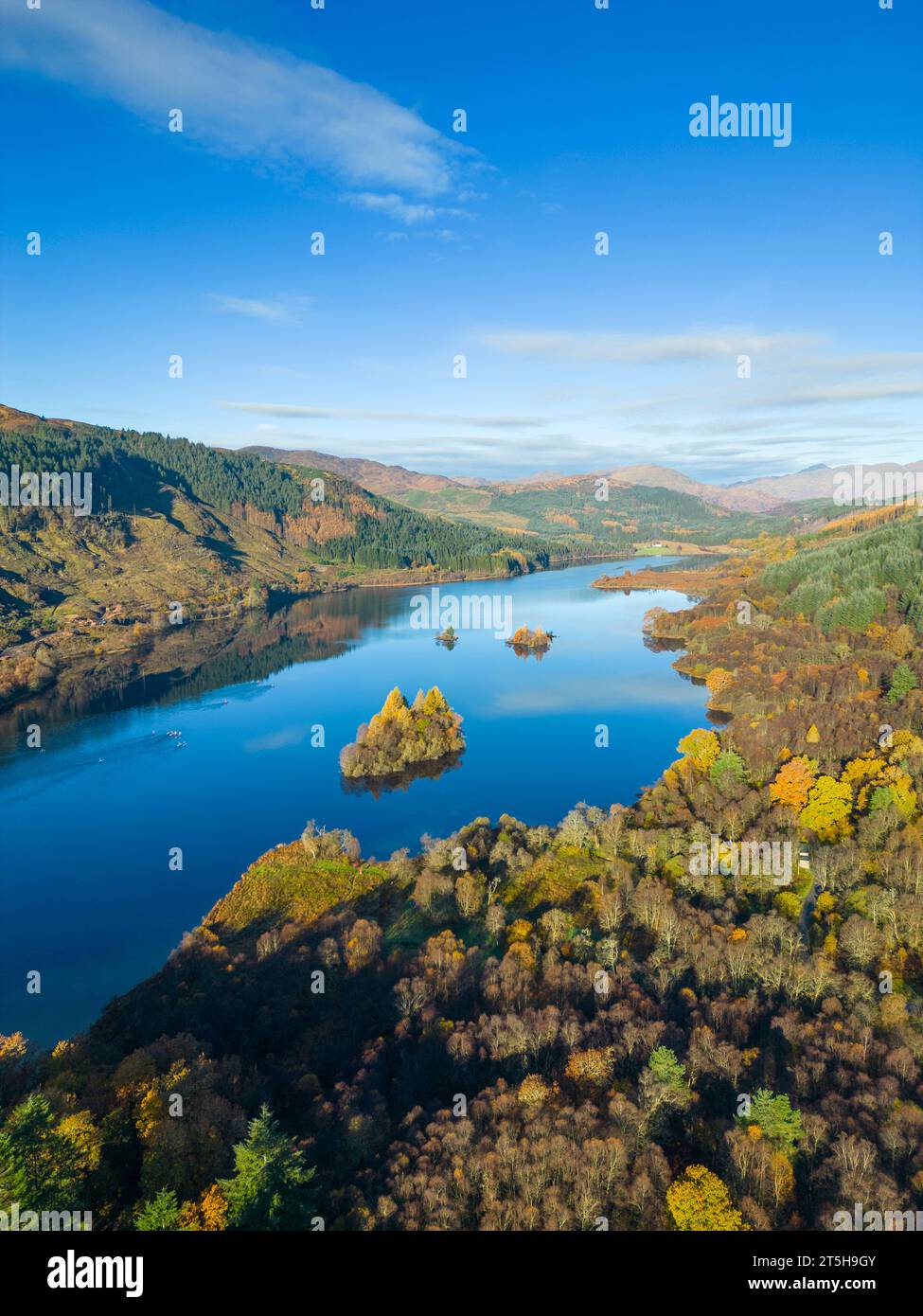Aerial view of loch chon hi-res stock photography and images - Alamy
