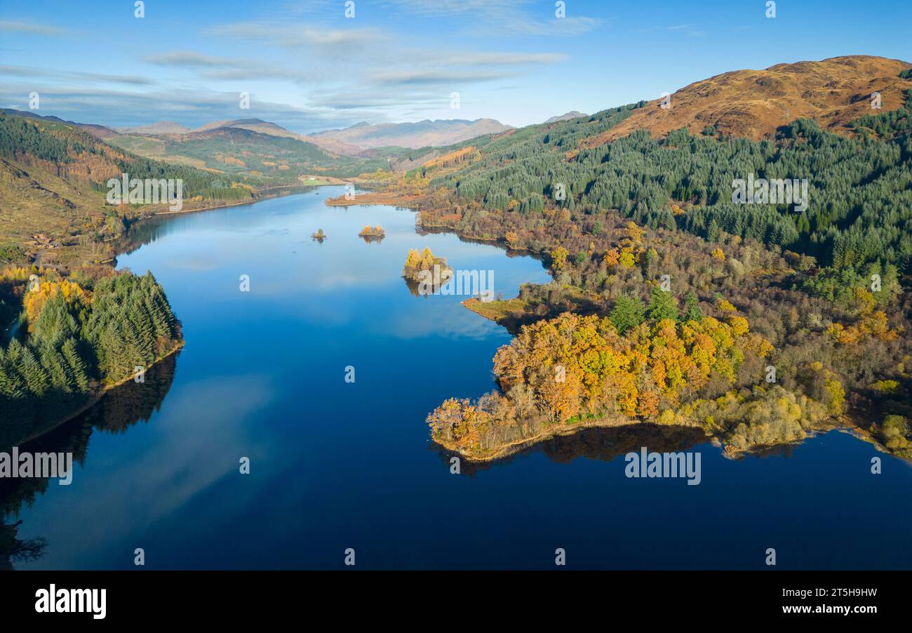 Aerial view of loch chon hi-res stock photography and images - Alamy