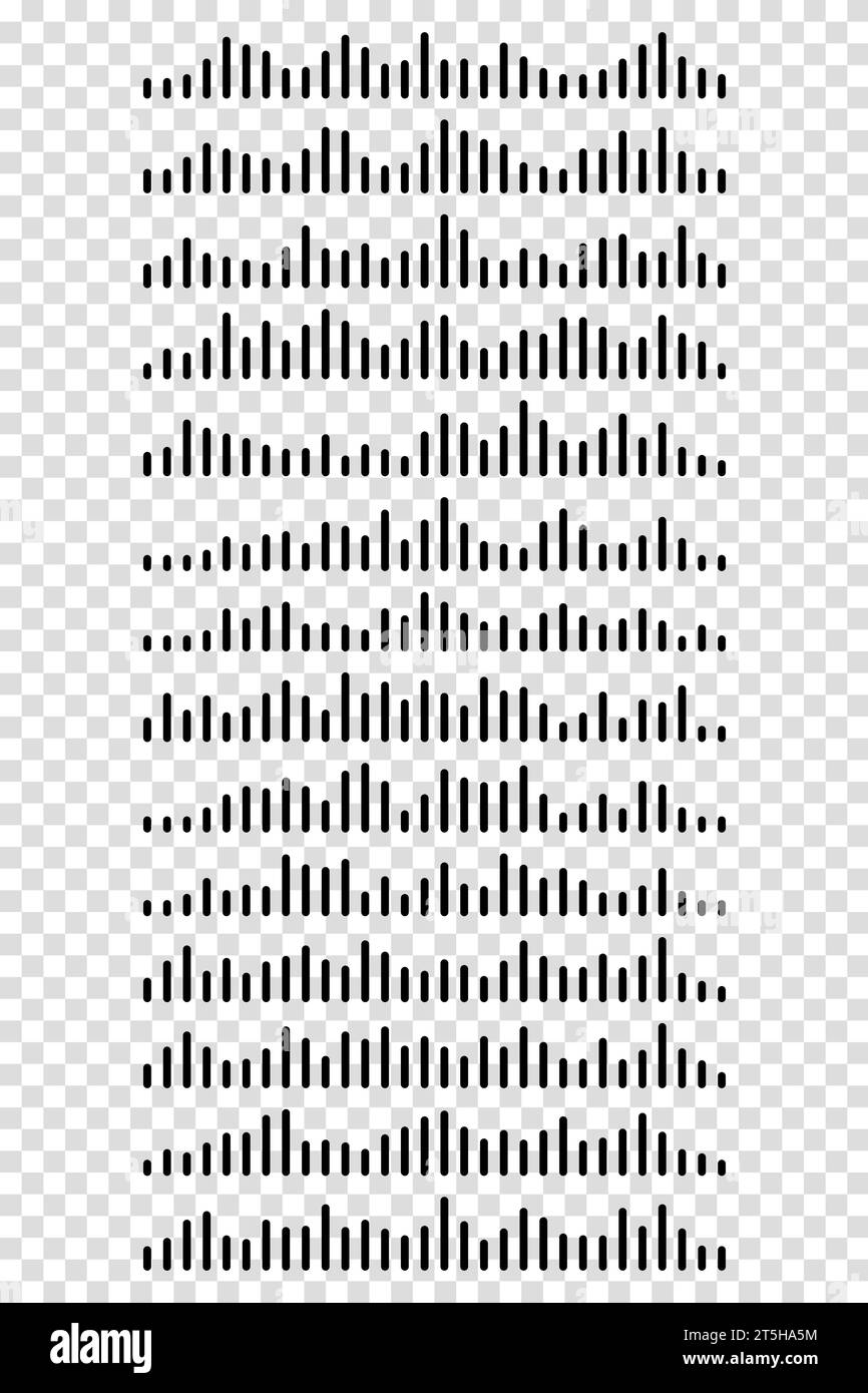 Audio wave icon sound song podcast set on a transparent background ...