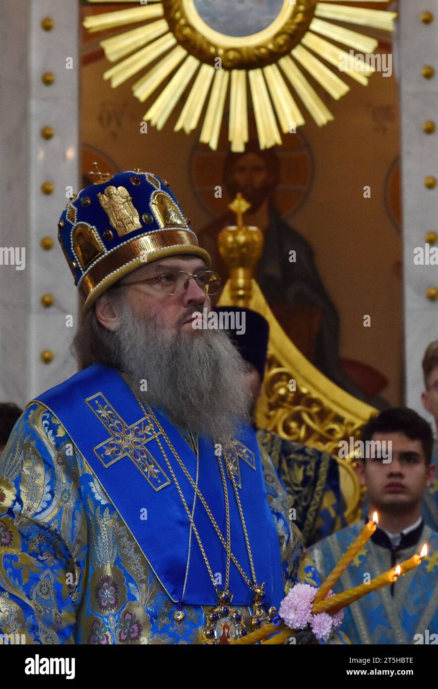 Metropolitan Luka (Kovalenko) of Zaporizhzhia and Melitopol (left ...