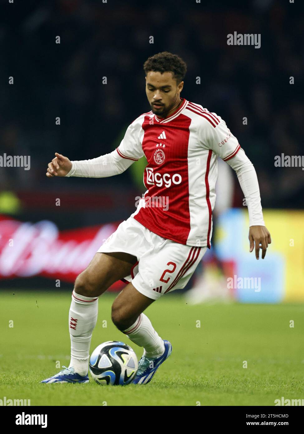 AMSTERDAM - Devyne Rensch of Ajax during the Dutch Eredivisie match ...