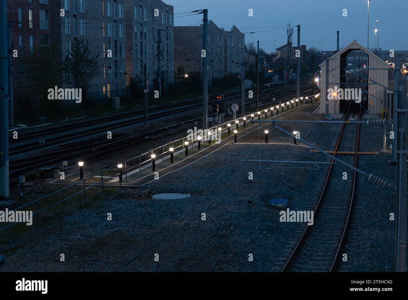 The controversial new Network Rail carriage washing depot at Cambridge ...