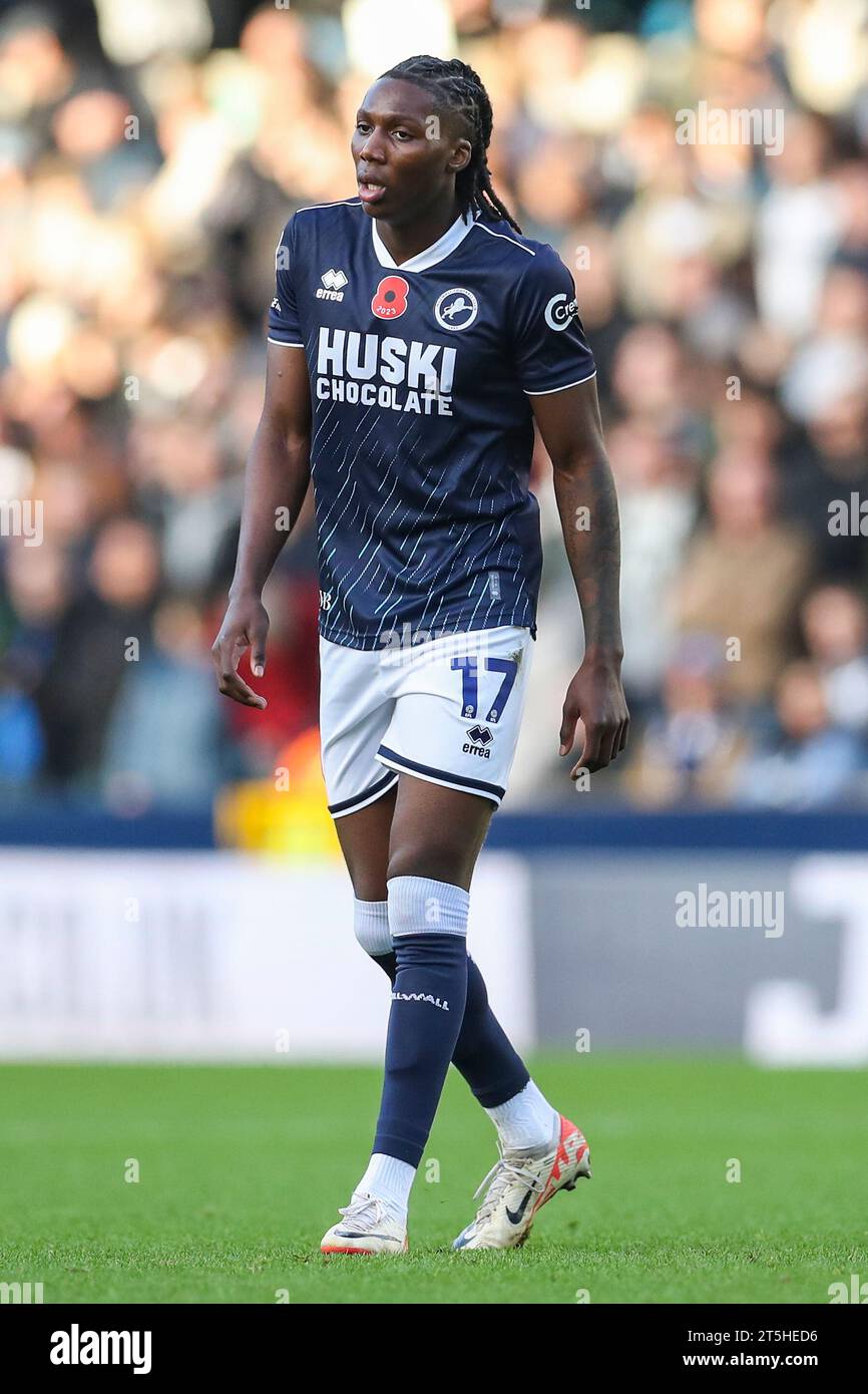 London, UK. 04th Nov, 2023. Millwall defender Brooke Norton-Cuffy (17 ...