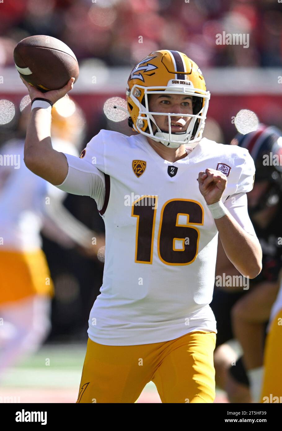 SALT LAKE CITY, UT - NOVEMBER 04: Arizona State Sun Devils quarterback ...