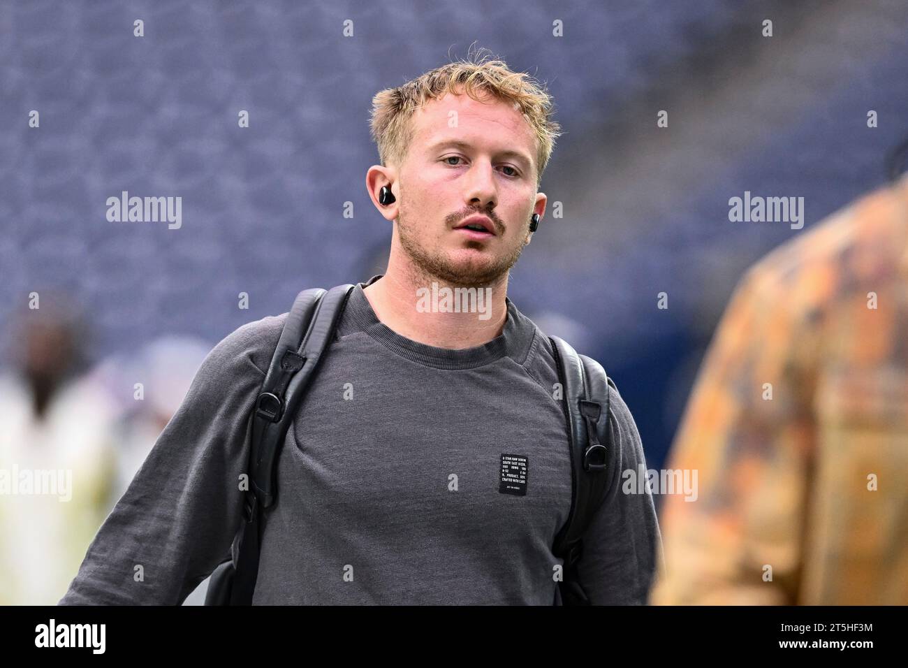 Tampa Bay Buccaneers quarterback John Wolford arrives prior to an NFL ...