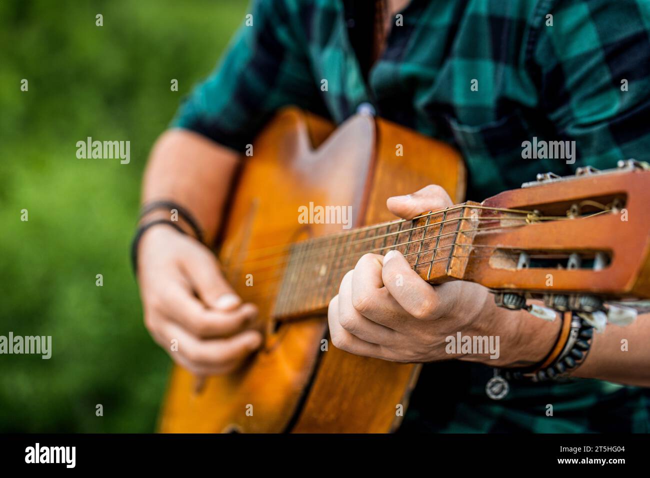 Guitars acoustic. Male musician playing guitar, music instrument ...