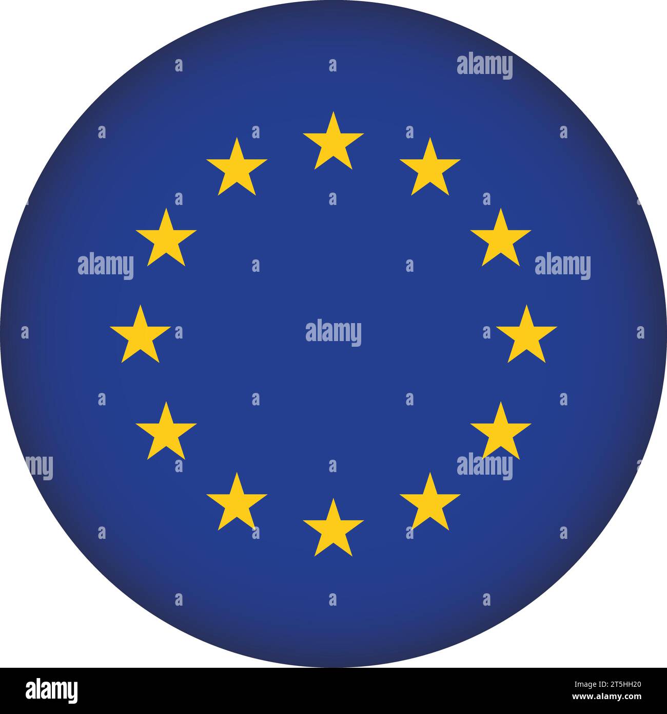 European Union Flag Round Shape Vector Stock Vector Image & Art - Alamy