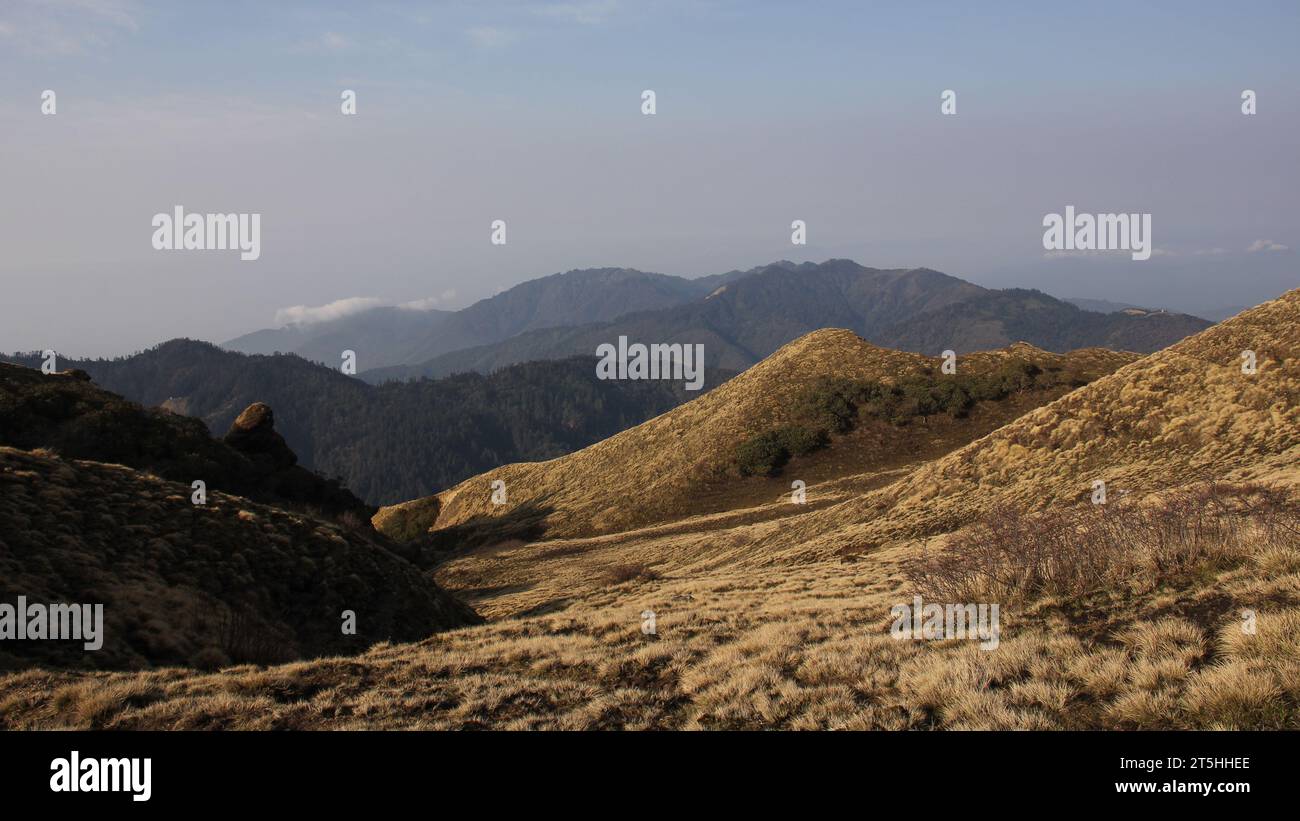 Mohare Danda and Poon Hill seen from Muldai View Point, Nepal Stock ...